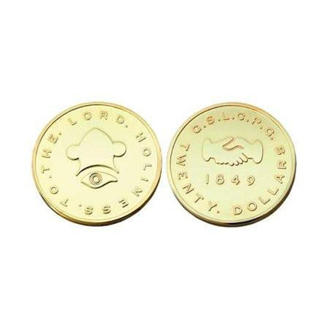 M7 LDS CTR 20.00 Dollar Mormon Gold Coin Replica Handmade One Moment in ...