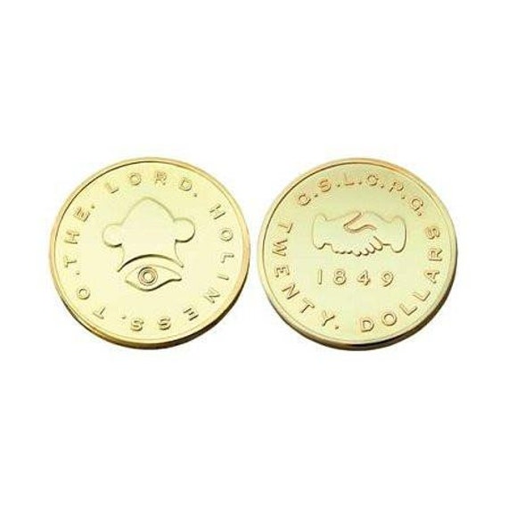 M7 LDS CTR 20.00 Dollar Mormon Gold Coin Replica Handmade One | Etsy