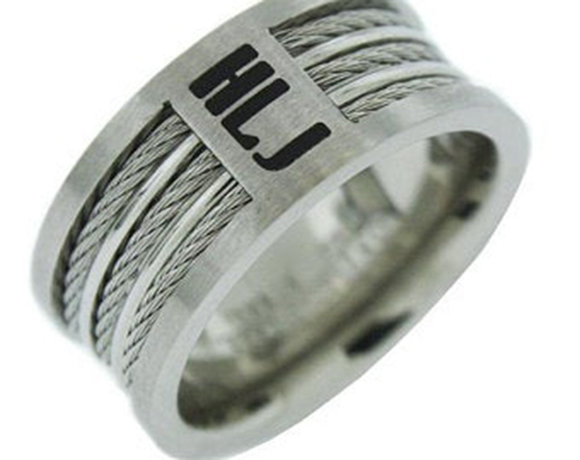 121S HLJ Triple Cable Ring Stainless Steel One Moment in Time - Etsy