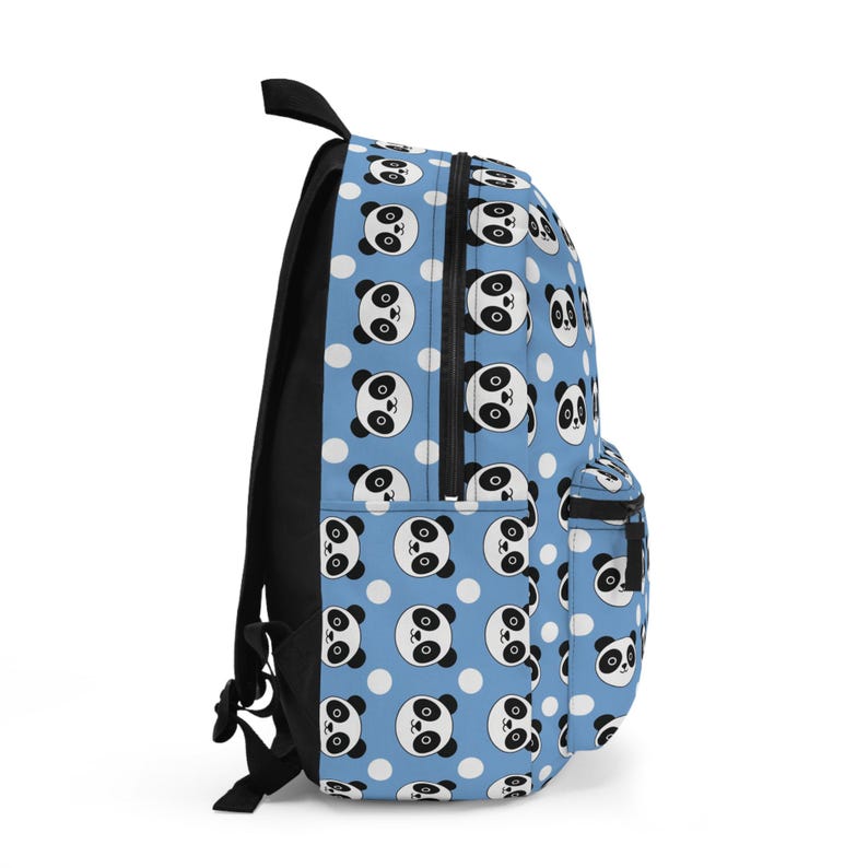 Panda Backpack Cute Blue School Bag for Kids Kawaii Animal Bookbag Gift ...