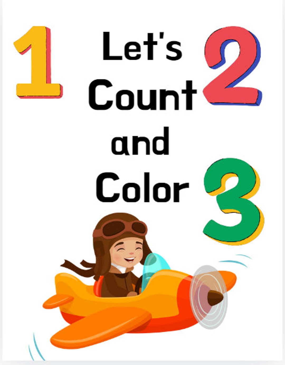 Let's Count and Color: Fun Educational Book for Kids to Learn Numbers ...