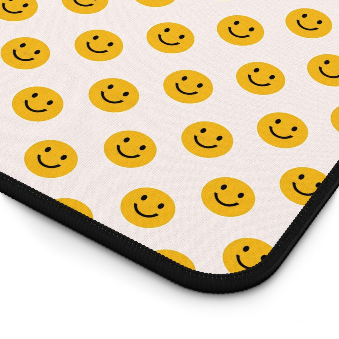 Smile While You Scroll! Fun and Happy Vibes Mouse Pad to Brighten Your ...