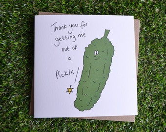 Pickle card | Etsy