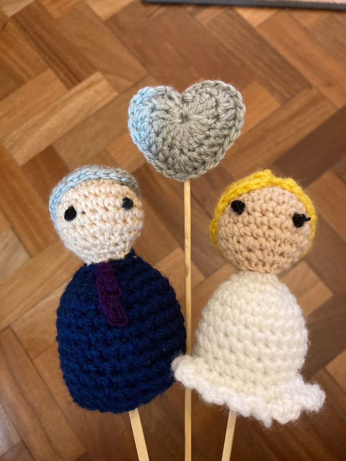 Happy Couple Wedding Cake Topper CROCHET PATTERN - Etsy