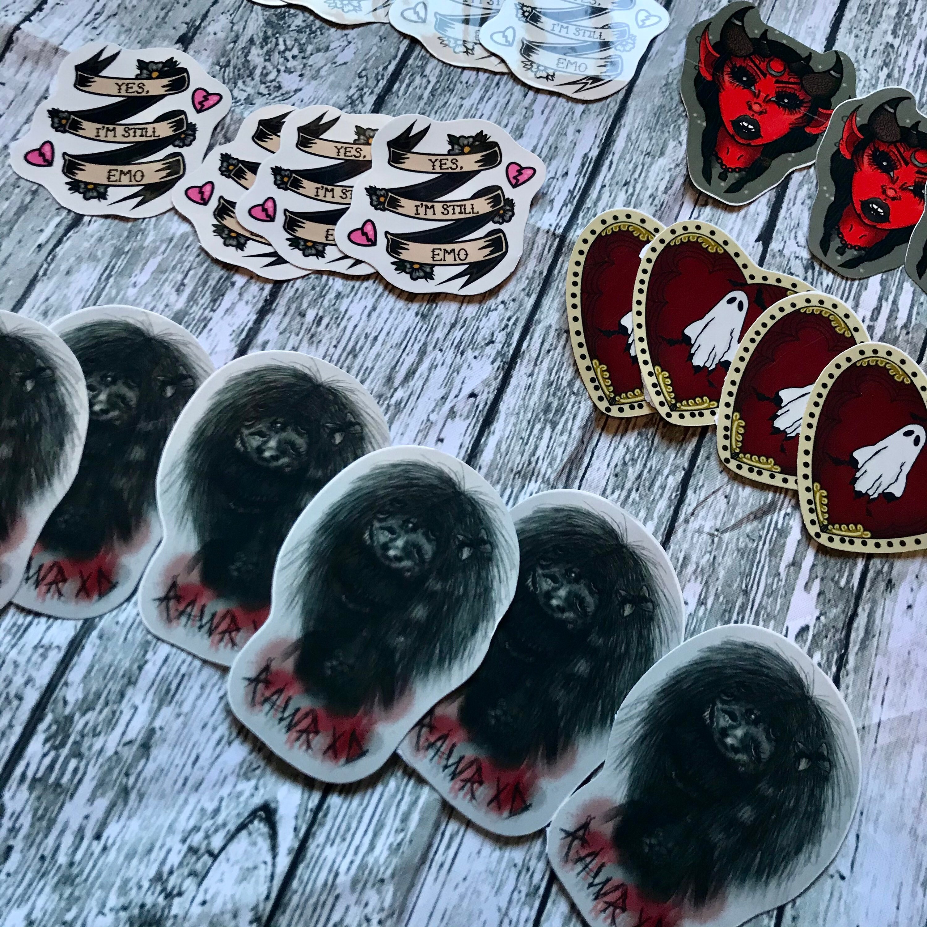 RAWR XD Zombie Scene Queen vinyl sticker Horror Scene Emo | Etsy