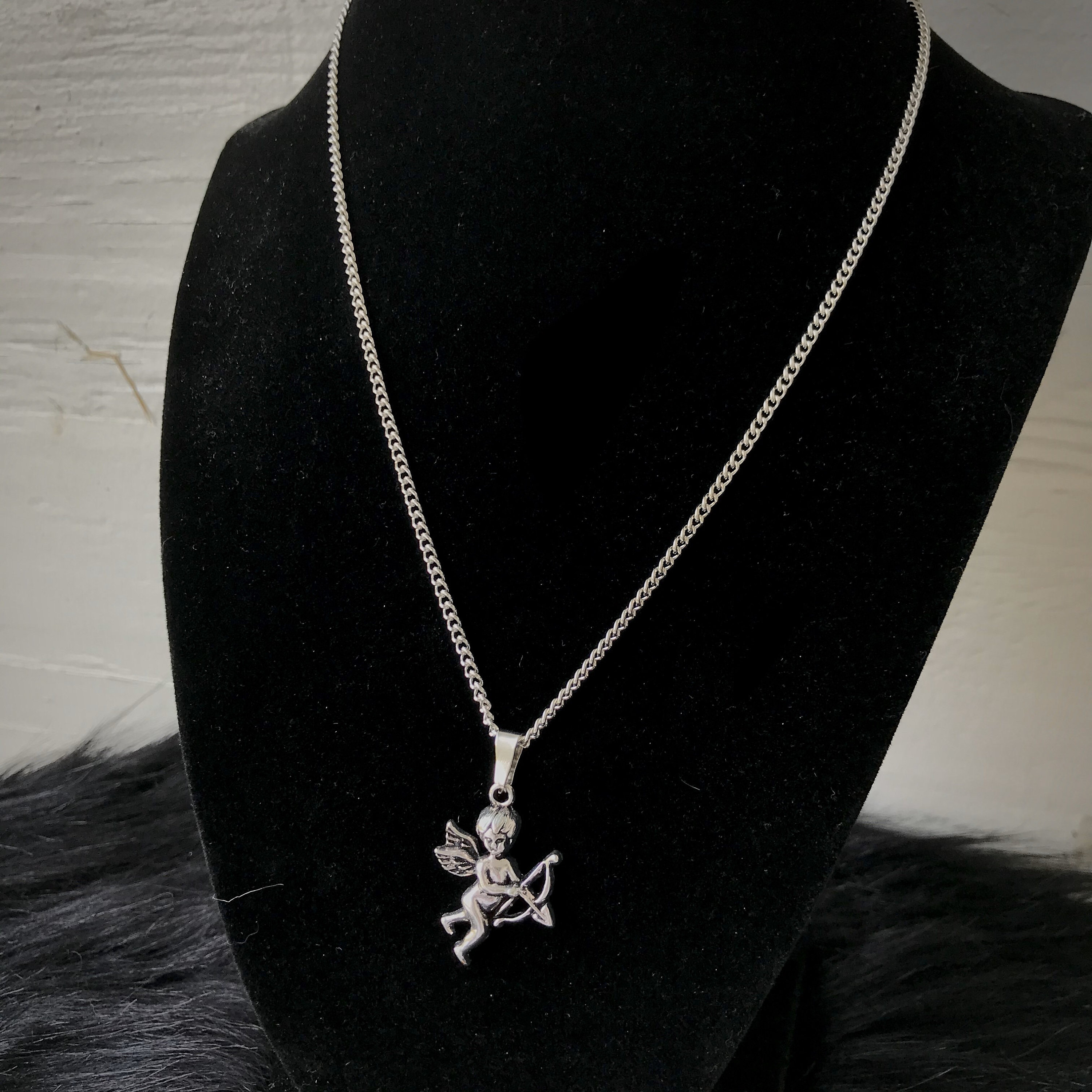 Cupids Victim Minimalist Delicate Cherub Chain Aesthetic - Etsy