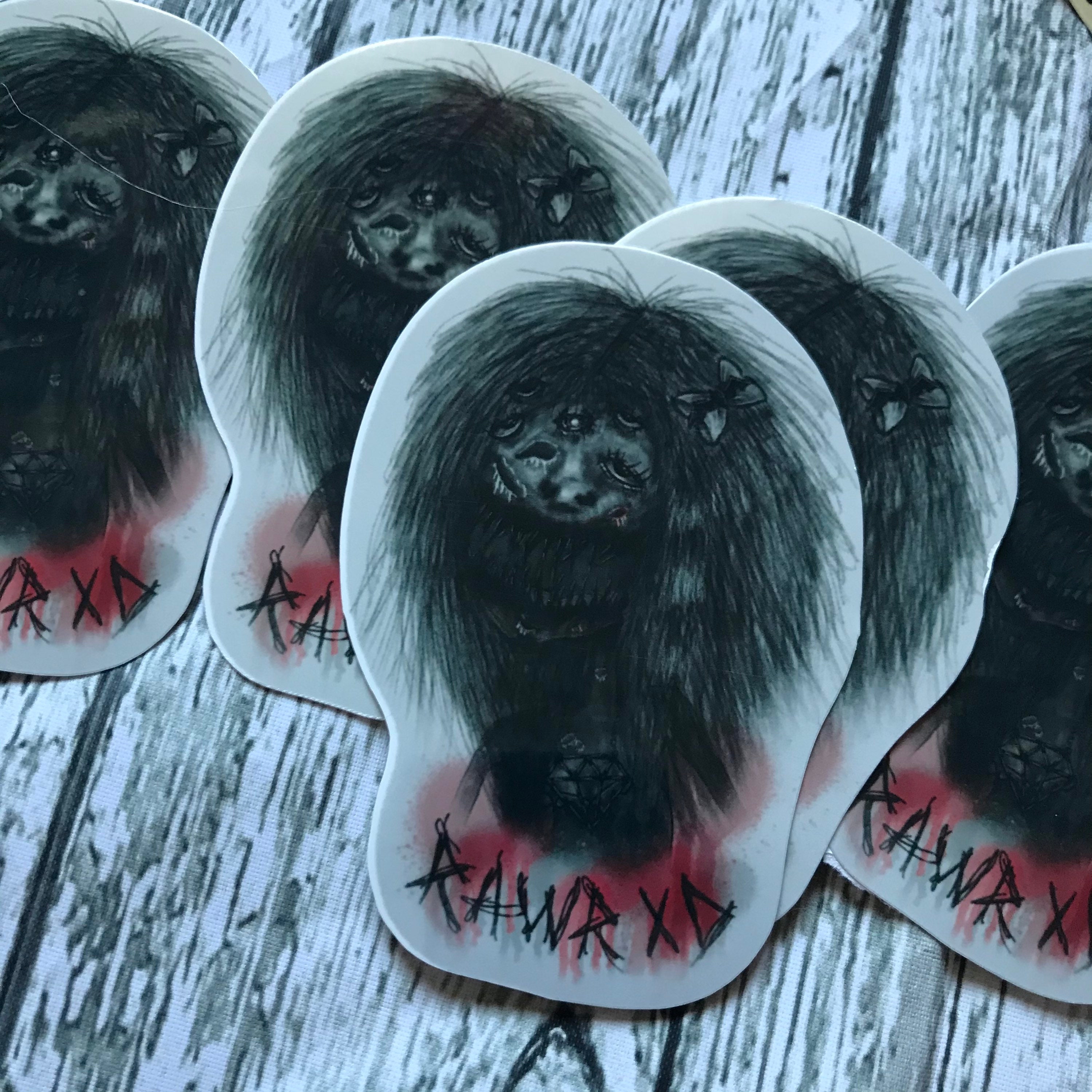 RAWR XD Zombie Scene Queen vinyl sticker Horror Scene Emo | Etsy