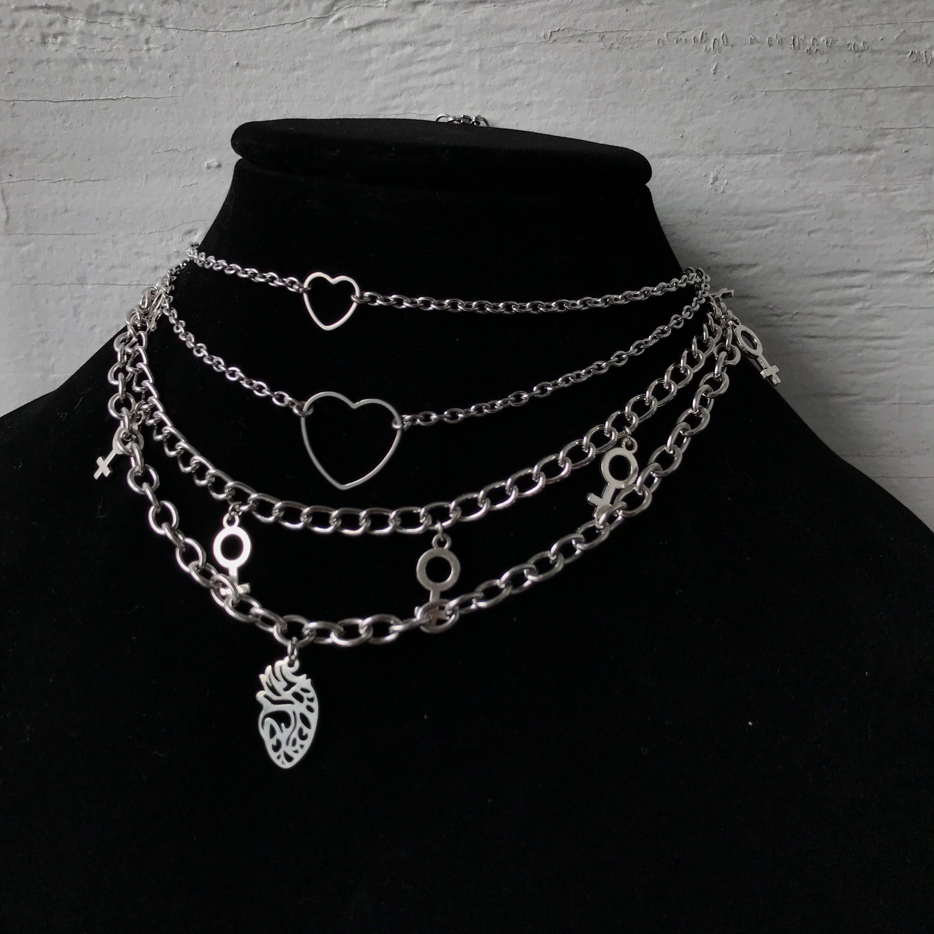 The Heartbreak Chain Stainless Steel Unisex Aesthetic - Etsy