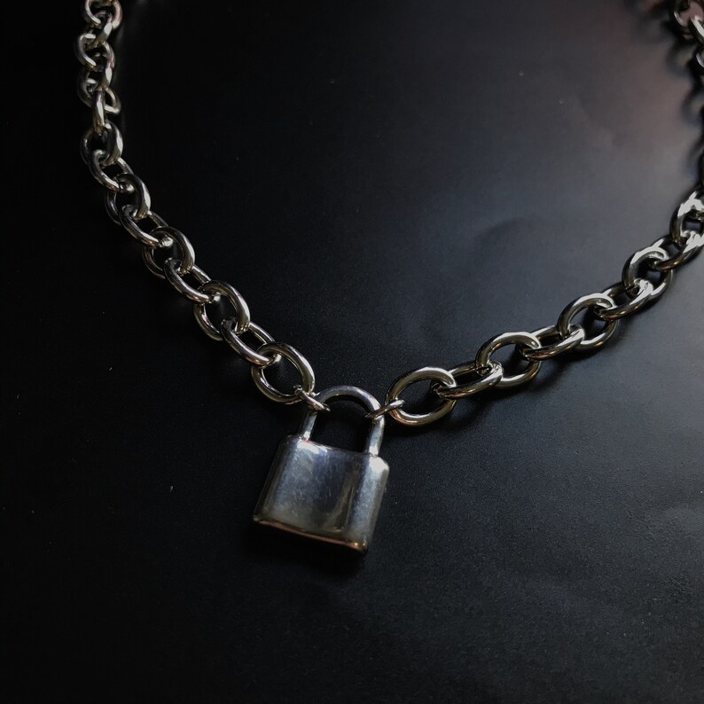 Drusilla Stainless Steel Mini Lock Chain Heavy Duty Elegant - Etsy