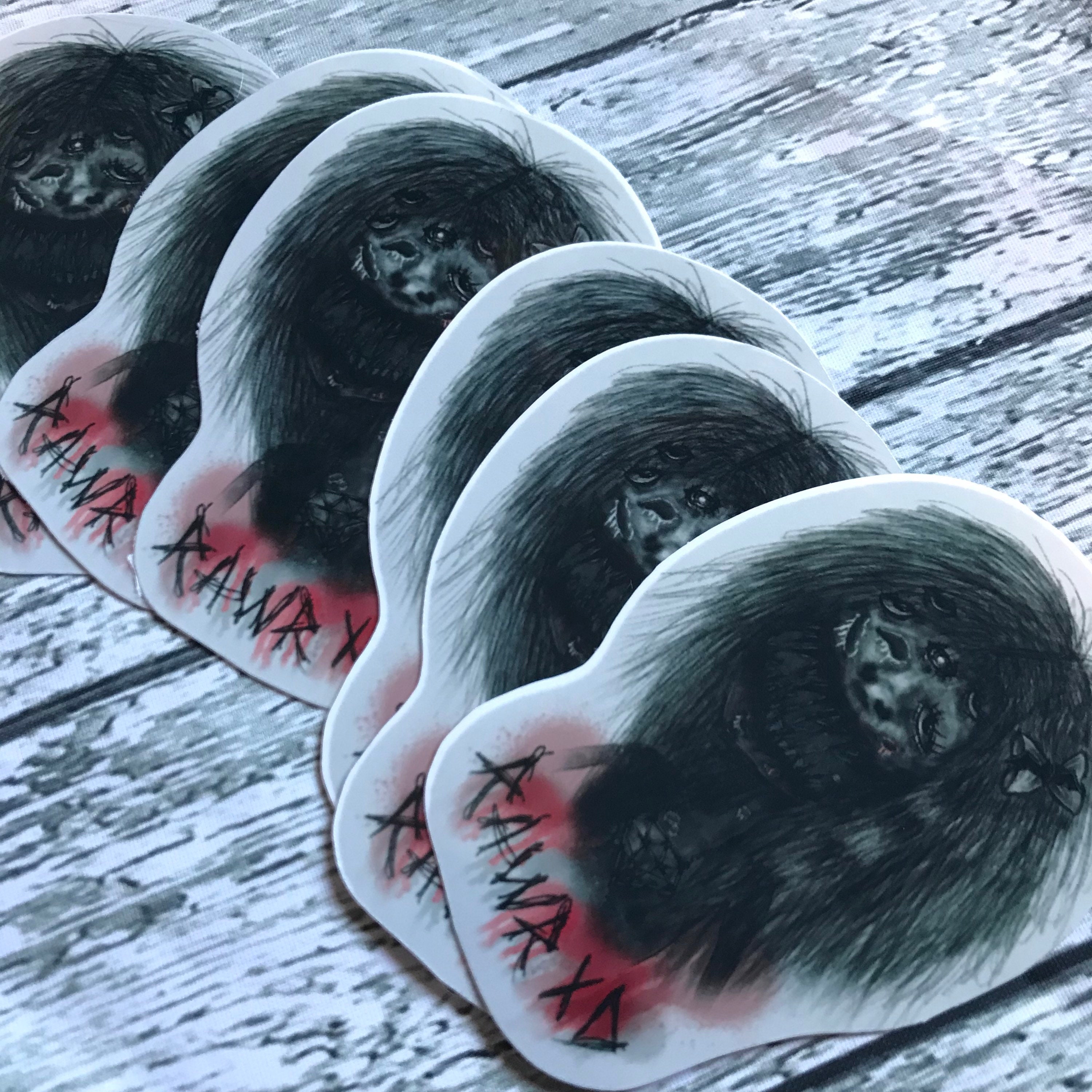 RAWR XD Zombie Scene Queen vinyl sticker Horror Scene Emo | Etsy