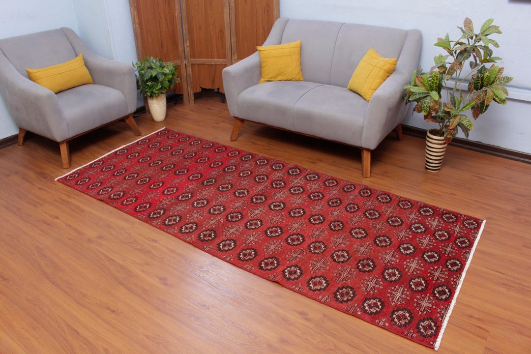 3x8 Runner, 3x8 Rug, Turkish Runner Rug, Hand Knotted Rug, Vintage Wool ...