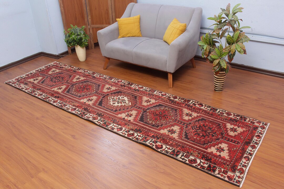 Handmade Runner Rug 3x11, 3x11 Runner Rug, 3x11 Persian Runner Rug ...