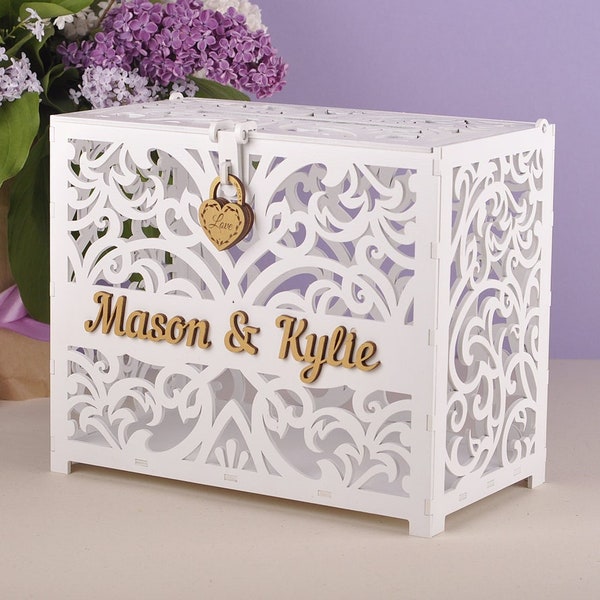 Wedding Card Box With Lock - Etsy