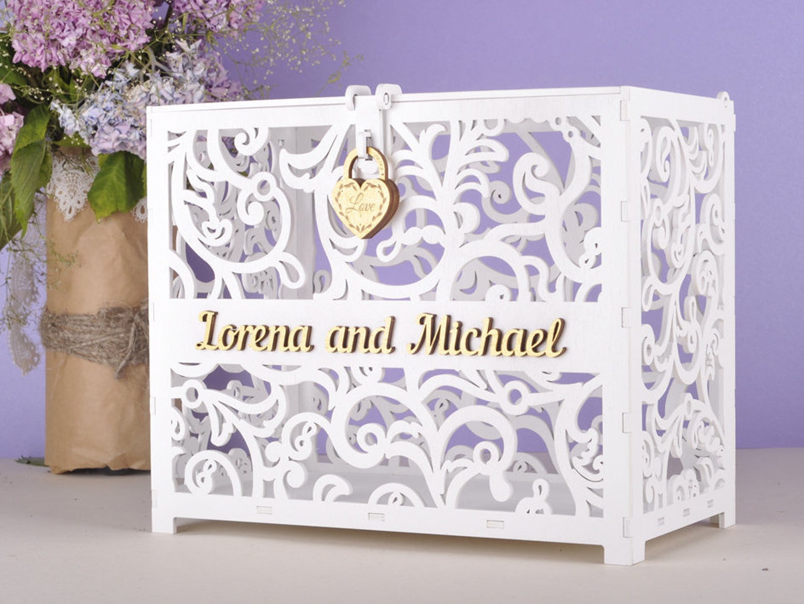 Wedding Card Box Wedding Card Holder Wedding Money Box - Etsy