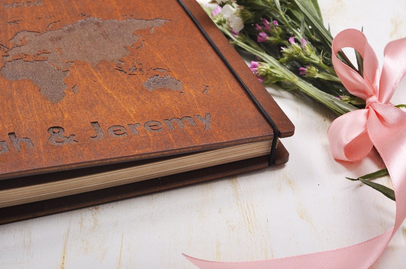 Wedding Guest Book. Map Guest Book - Etsy