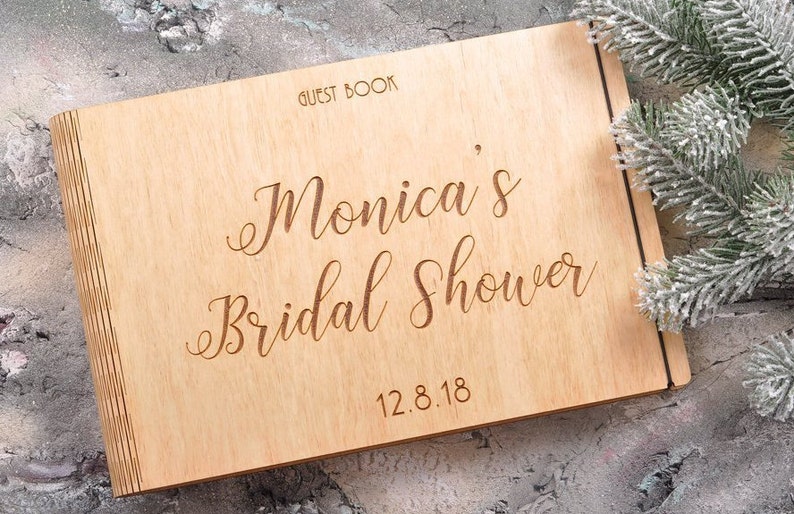 Bridal Shower Guest Book Bridal Shower Guestbook Bridal Etsy