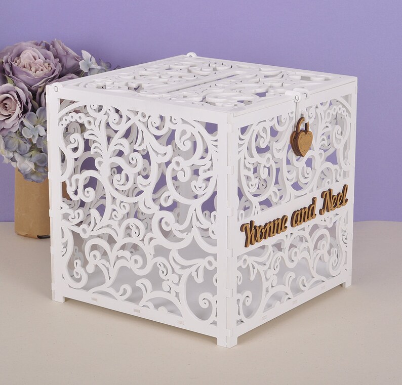 Wedding Card Box Wedding Card Holder Wedding Box Wishing Well | Etsy