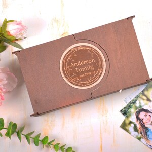 Wedding Photo Box. 4 X 6 Photo Box. Box for Photos. Wooden Photo Box ...