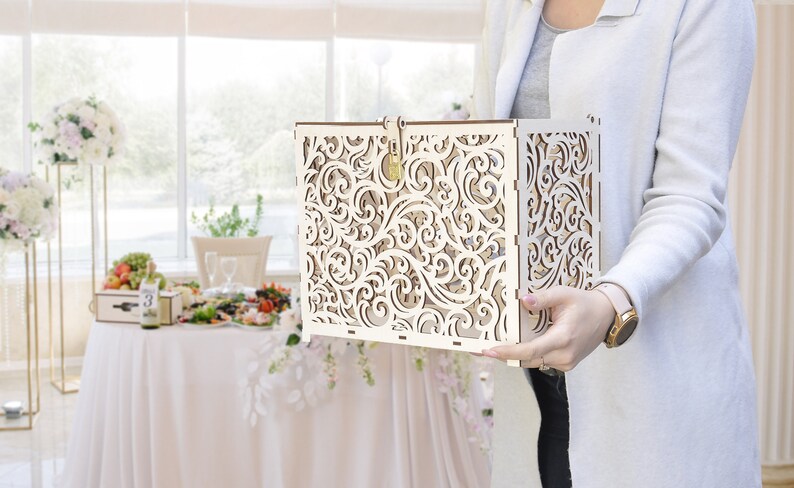 Wedding Card Box With Lock - Etsy