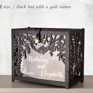 Wedding Card Box With Lock. Wedding Card Holder. Wedding Post Box - Etsy