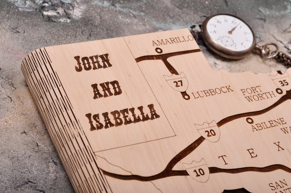 Texas guest book wedding guest book wooden guest book | Etsy