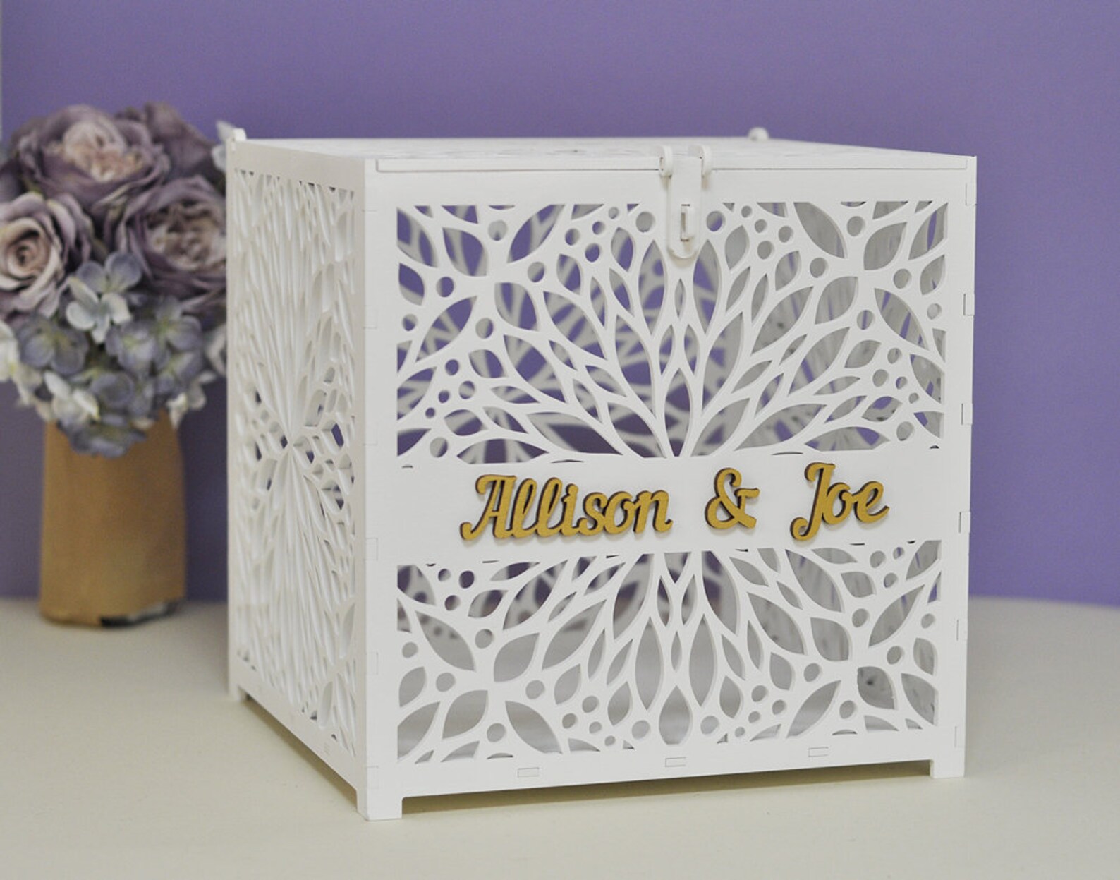 Wedding Card Box With Slot Wedding Card Box With Lock Wedding - Etsy