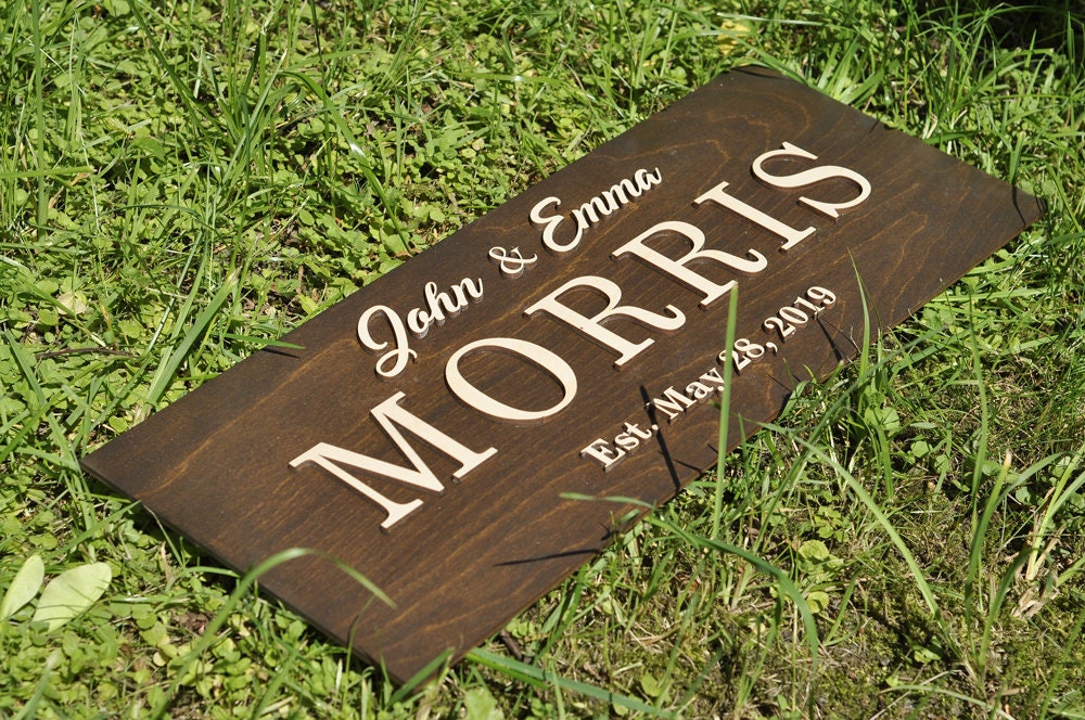 Family Name Sign Wedding Signs Welcome Signs Wedding Wooden | Etsy