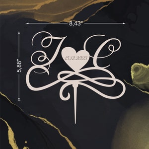 Initials Cake Topper Wedding Cake Toppers Wedding Cake Topper Wooden ...