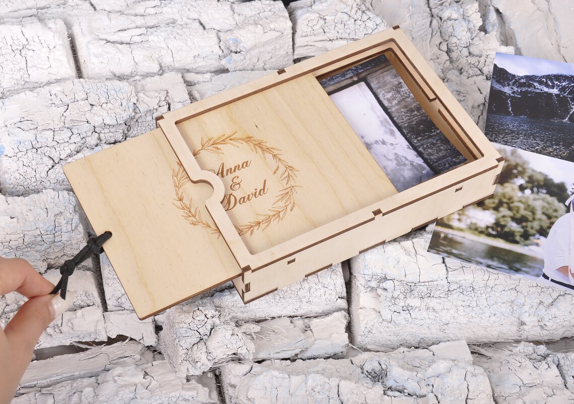 Photo Box 4 X 6. Wood Photo Box. Wedding Photo Box. Wooden - Etsy