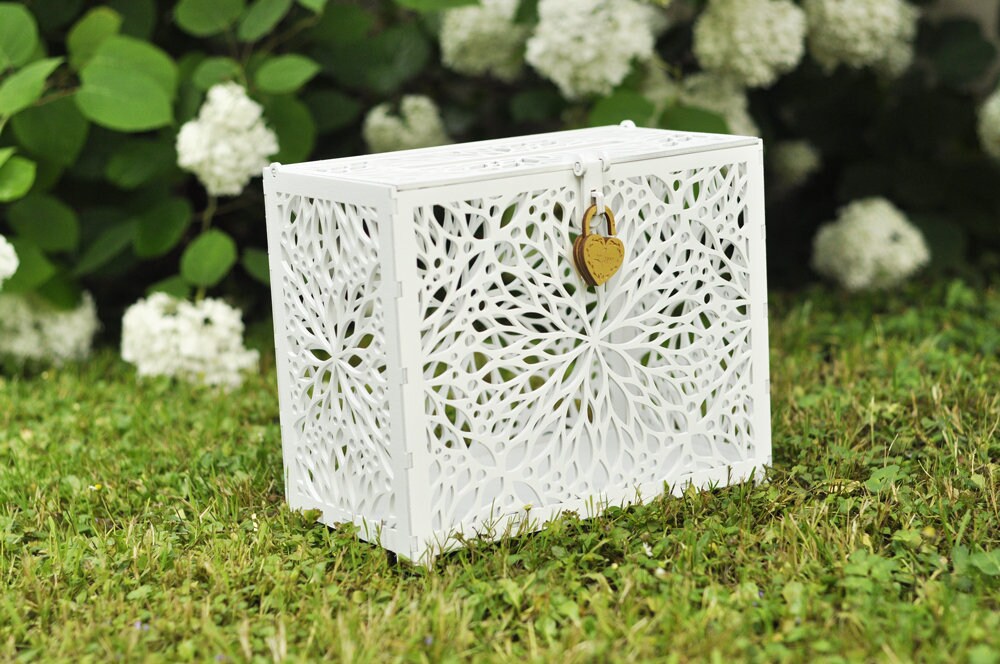 Wedding Card Box With Lock | Etsy