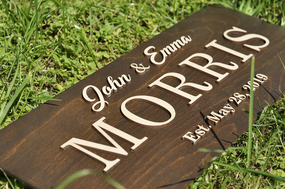 Family Name Sign Wedding Signs Welcome Signs Wedding Wooden | Etsy