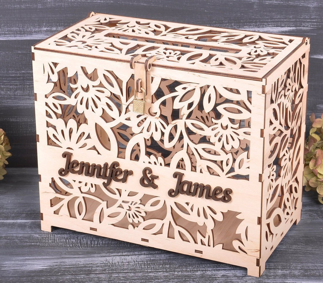 Card Box for Wedding, Wedding Card Box With Lock, Wedding Card Box With ...