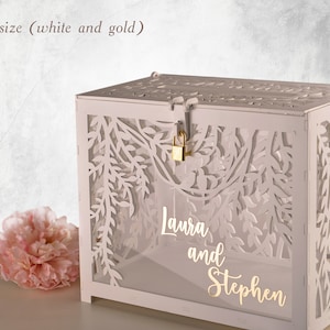 Wedding Card Box With Lock. Wedding Card Holder. Wedding Post Box - Etsy