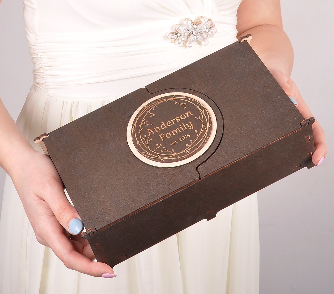 Wedding Photo Box. 4 X 6 Photo Box. Box for Photos. Wooden Photo Box ...