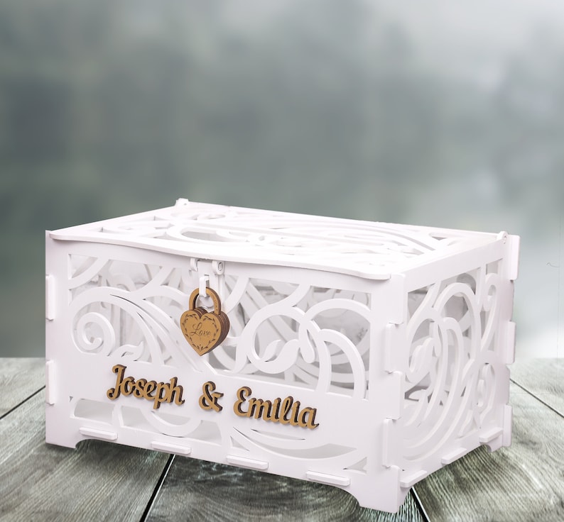 Small Wedding Card Box With Slot - Etsy