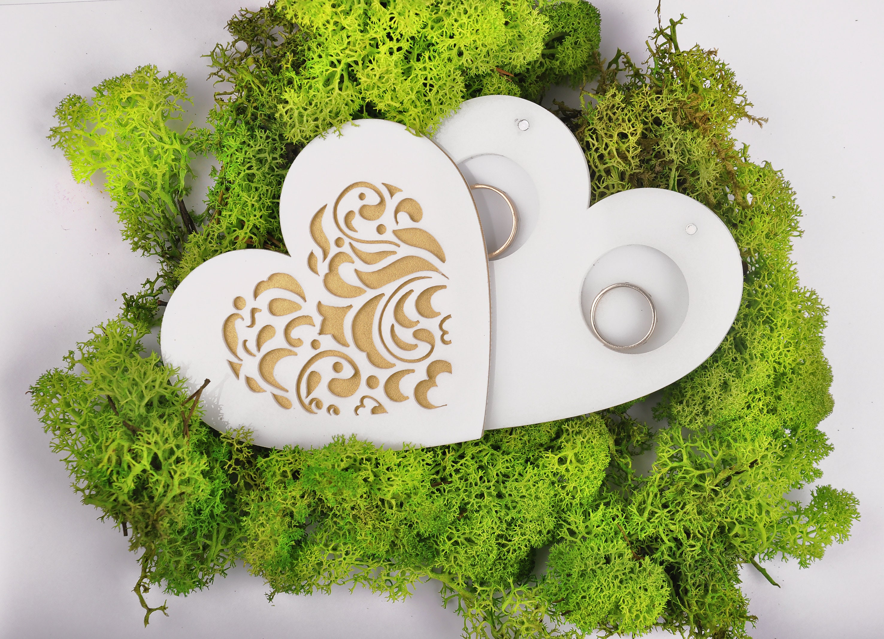 Ring Bearer Box Double Ring Box Acrylic Ring Box | Etsy