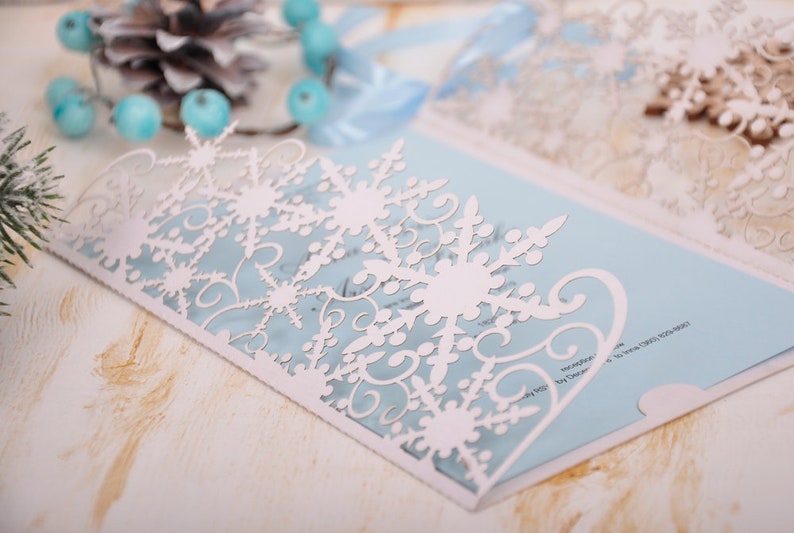 Laser Cut Wedding Invitation Template. SVG EPS DXF Files - Etsy