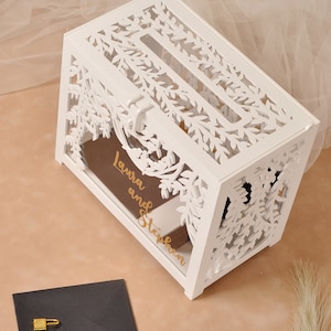 Black and Gold Card Box, Gothic Wedding Card Box - Etsy