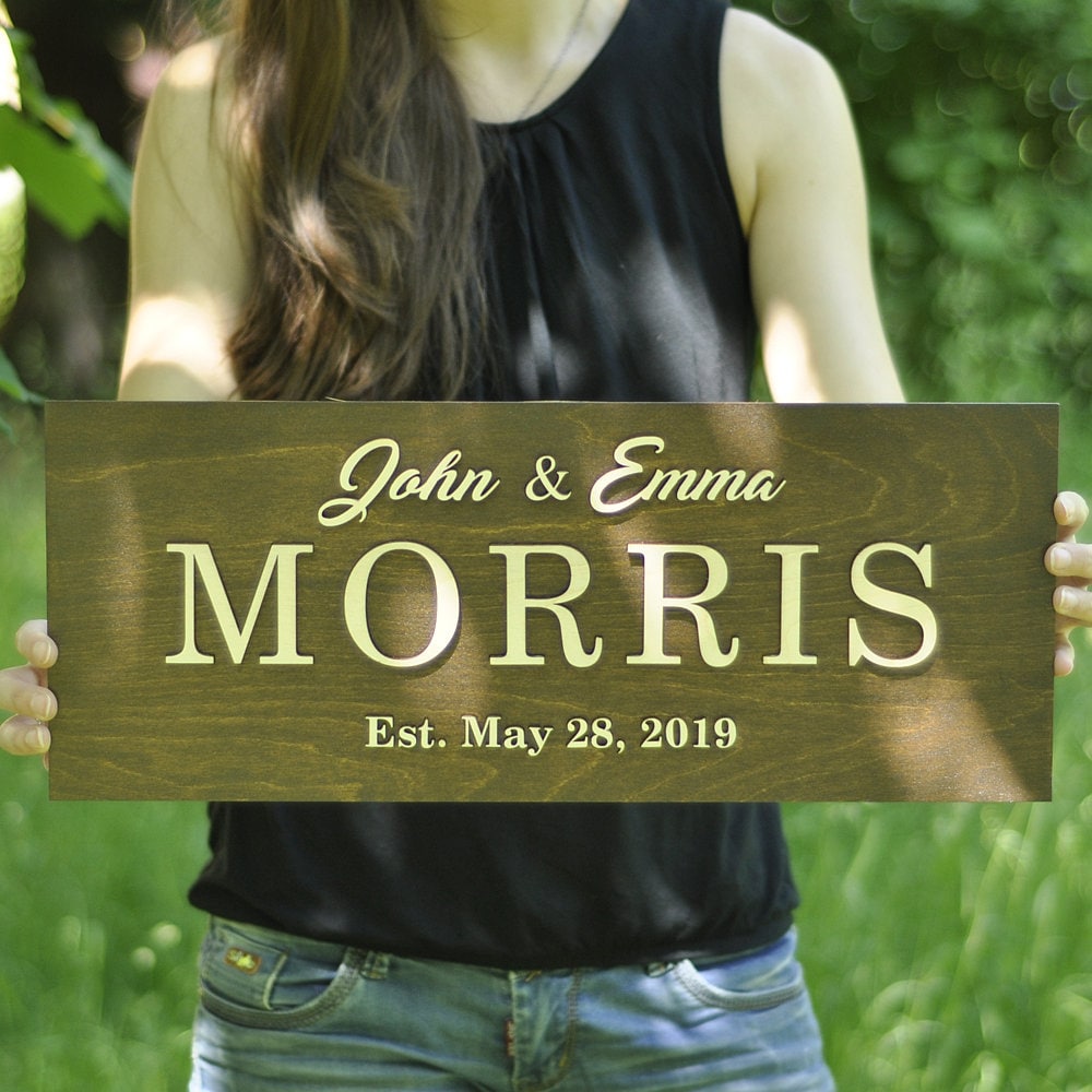 Family Name Sign Wedding Signs Welcome Signs Wedding Wooden | Etsy