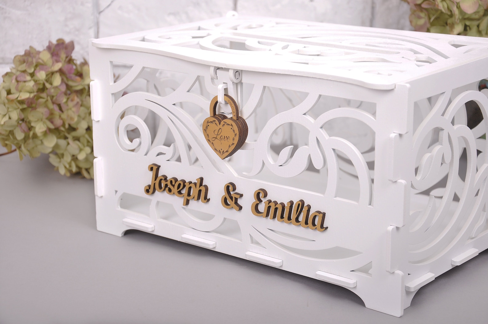 Small Wedding Card Box With Slot - Etsy