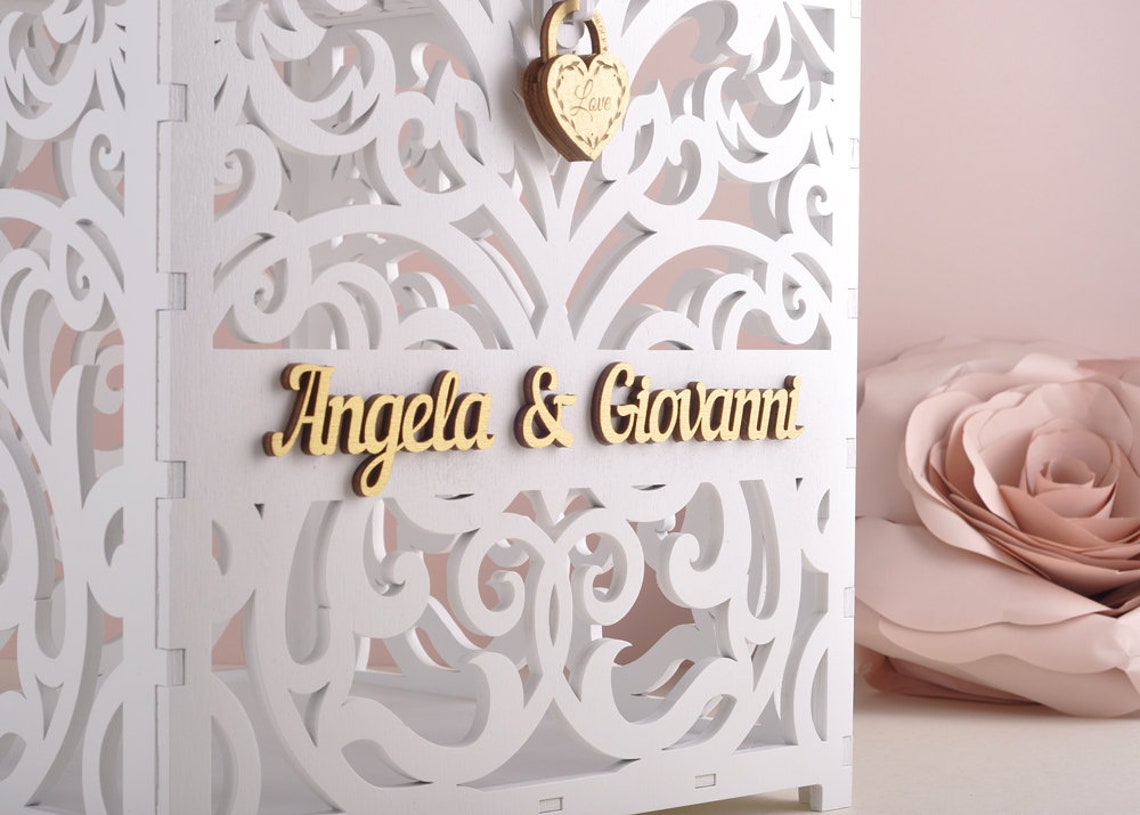 Wedding Card Box With Lock Wedding Gift Box Wedding Post Box | Etsy