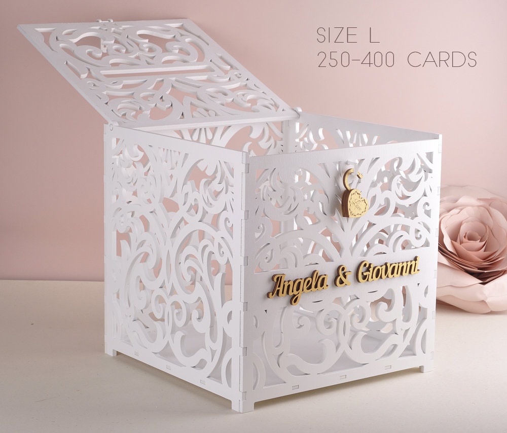 Wedding Card Box With Lock Wedding Gift Box Wedding Post Box | Etsy