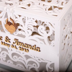 Wedding Post Box With Names and Wedding Date - Etsy