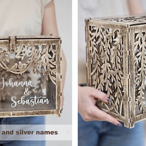 Wedding Card Box With Lock. Wedding Card Holder. Wedding Post Box - Etsy