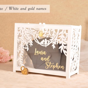 Wedding Card Box With Lock. Wedding Card Holder. Wedding Post Box - Etsy