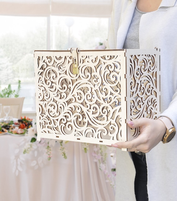 Wedding Card Box With Lock - Etsy