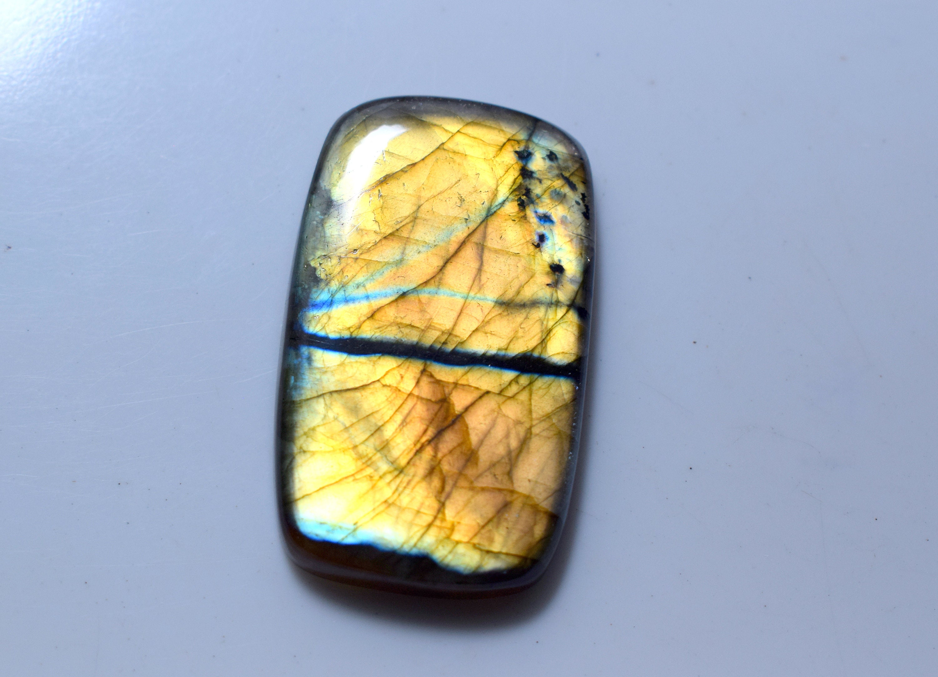 Flashy Natural Golden Labradorite AAA Quality 26.5x44.4 Mm - Etsy