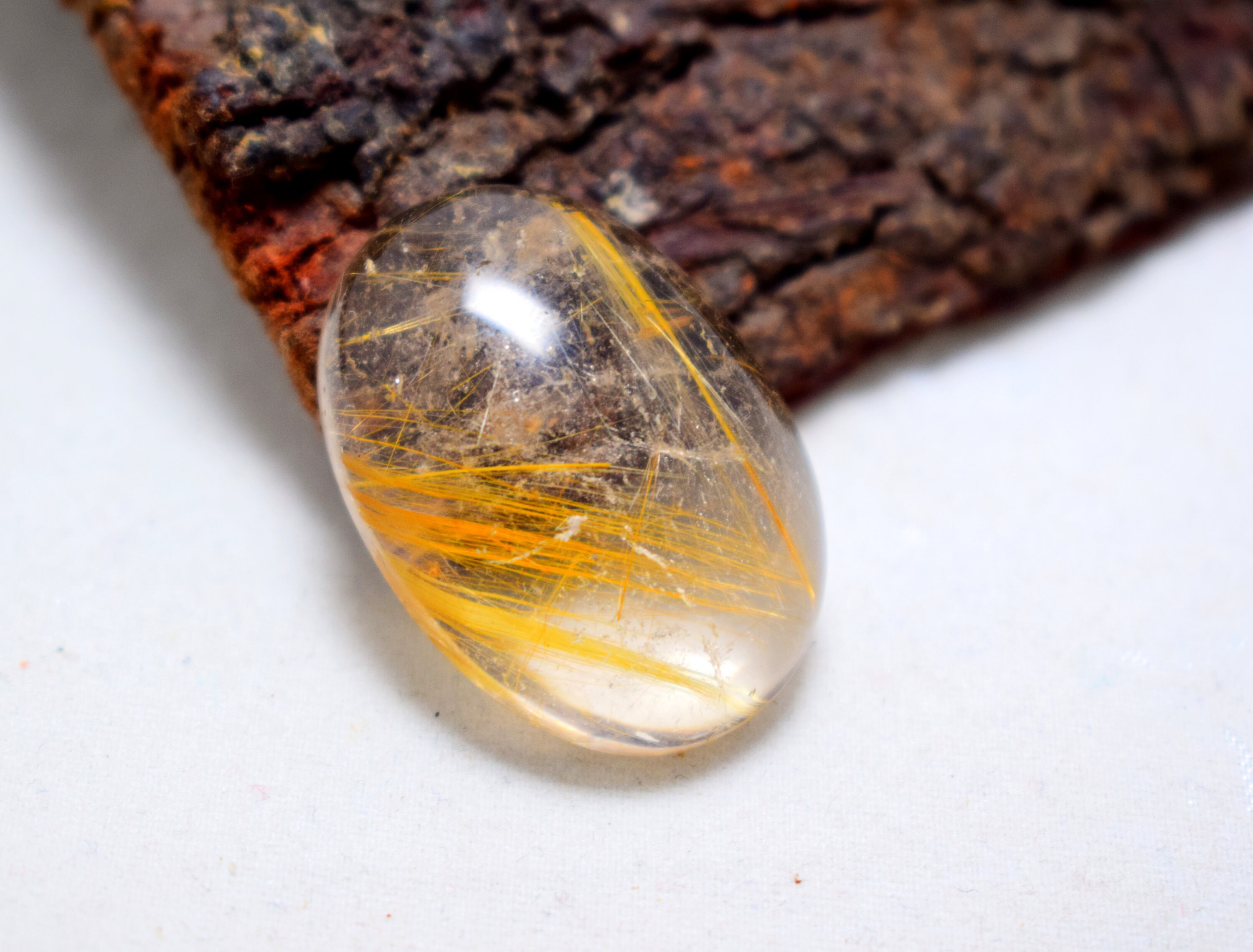 Natural Golden Rutile 50 Carat 31X22 MM Approx Amazing - Etsy
