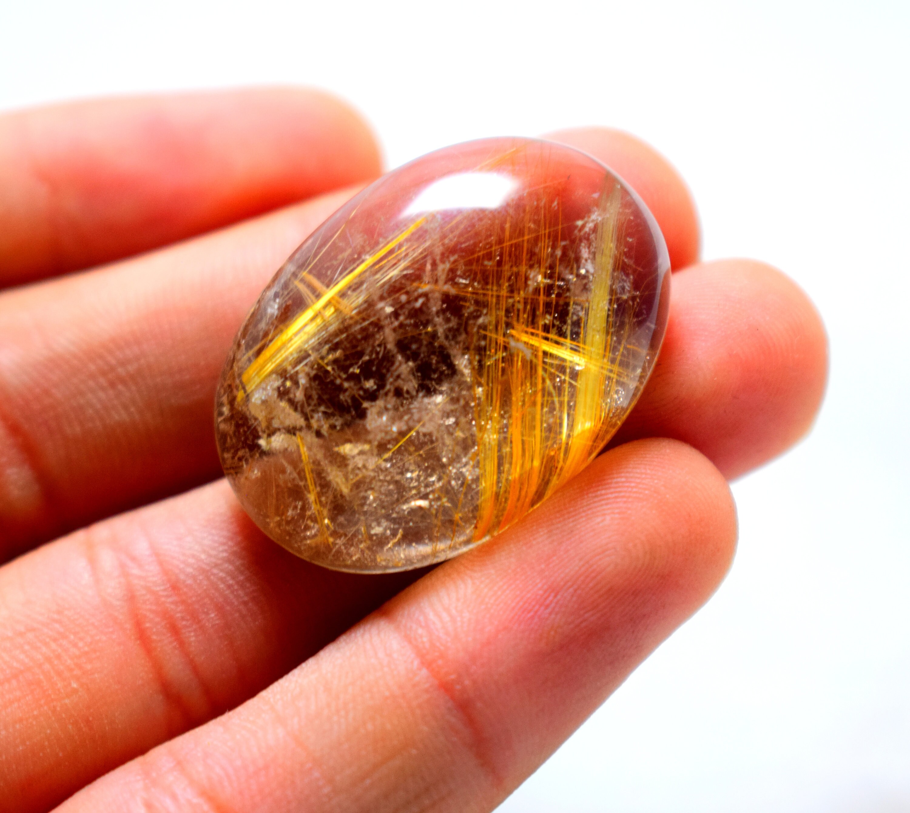 Natural Golden Rutile 50 Carat 31X22 MM Approx Amazing - Etsy