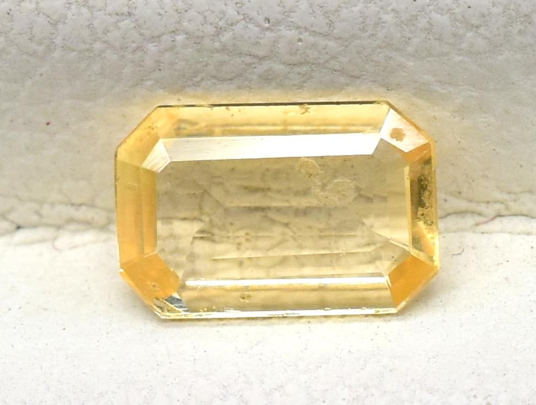 Natural Imperial Topaz: Emerald Cut Loose Gemstone, 0.43 Carat - Etsy